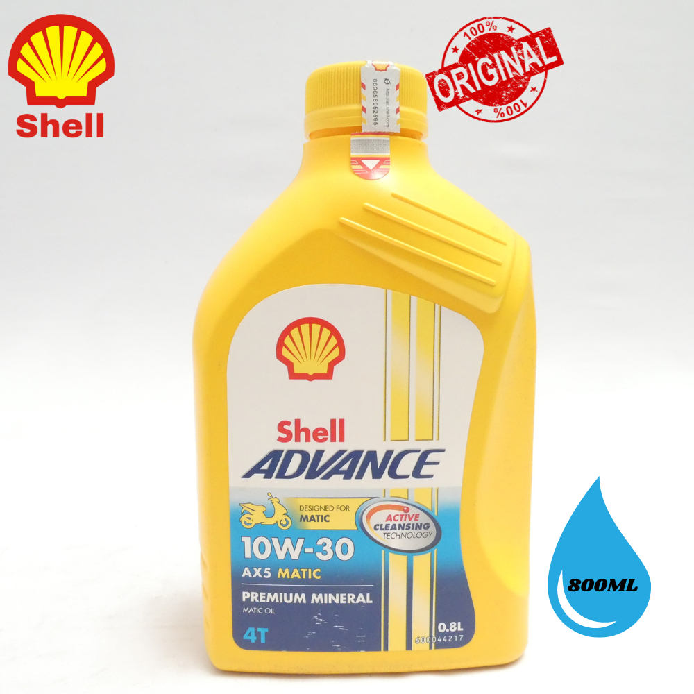 Jual Shell AX5 Matic Scooter 10W-30 800ml / Oli Shell Matic AX5 ...
