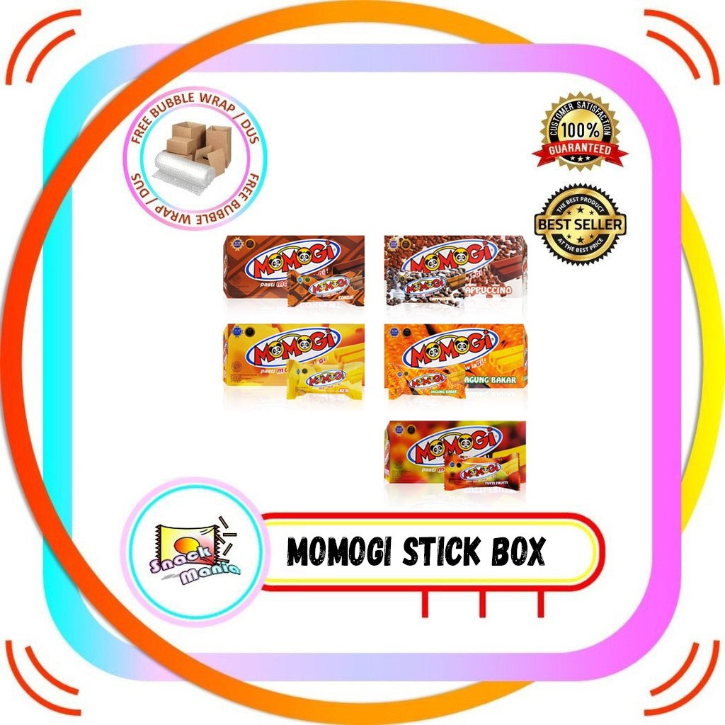 Jual Momogi Snack Stick BOX Cappucino Keju Jagung Bakar Tutti Frutti ~ 20 pcs | Shopee Indonesia