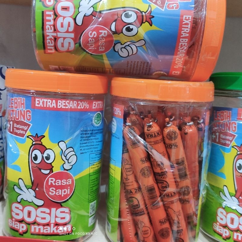Jual SO NiCE Sosis Siap Makan Extra Besar Toples (Isi 25) | Shopee ...