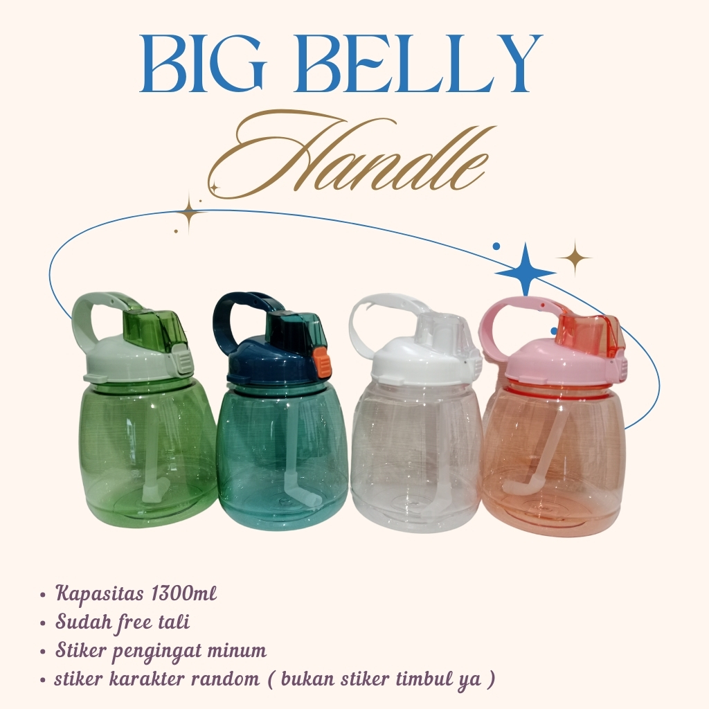 Jual Botol Minum Big Belly / Botol Big Belly Handle / Botol Minum ...