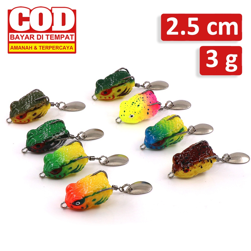 Jual Soft Frog Kecil Dengan Blade Umpan Casting Pancing Kodok Mini Untuk Ikan Gabus Toman ...