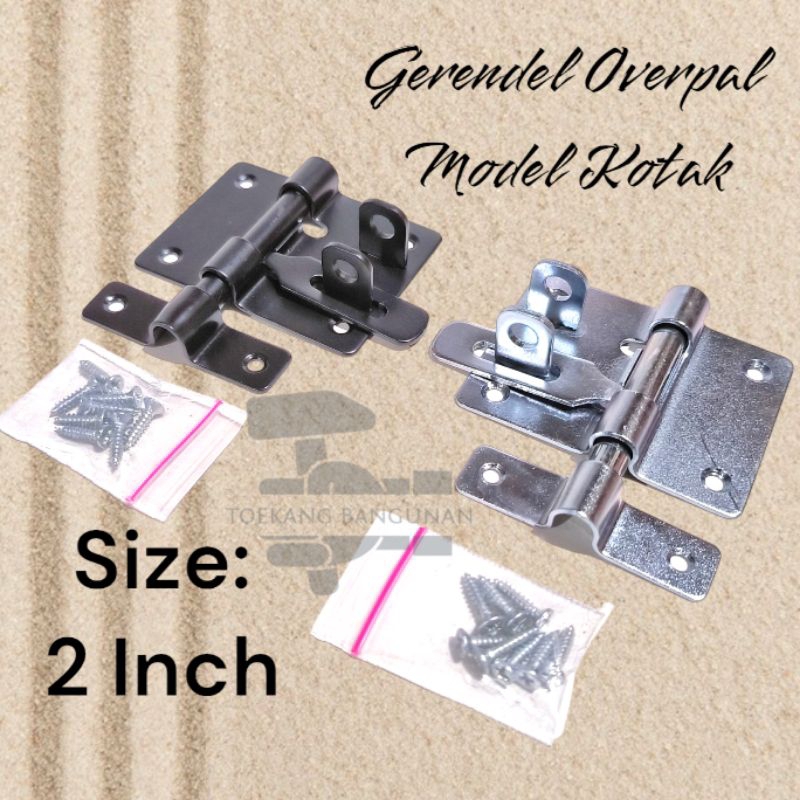 Jual Selot Grendel Gerendel Overpal Tebal Silver / Hitam 2 Inch ...