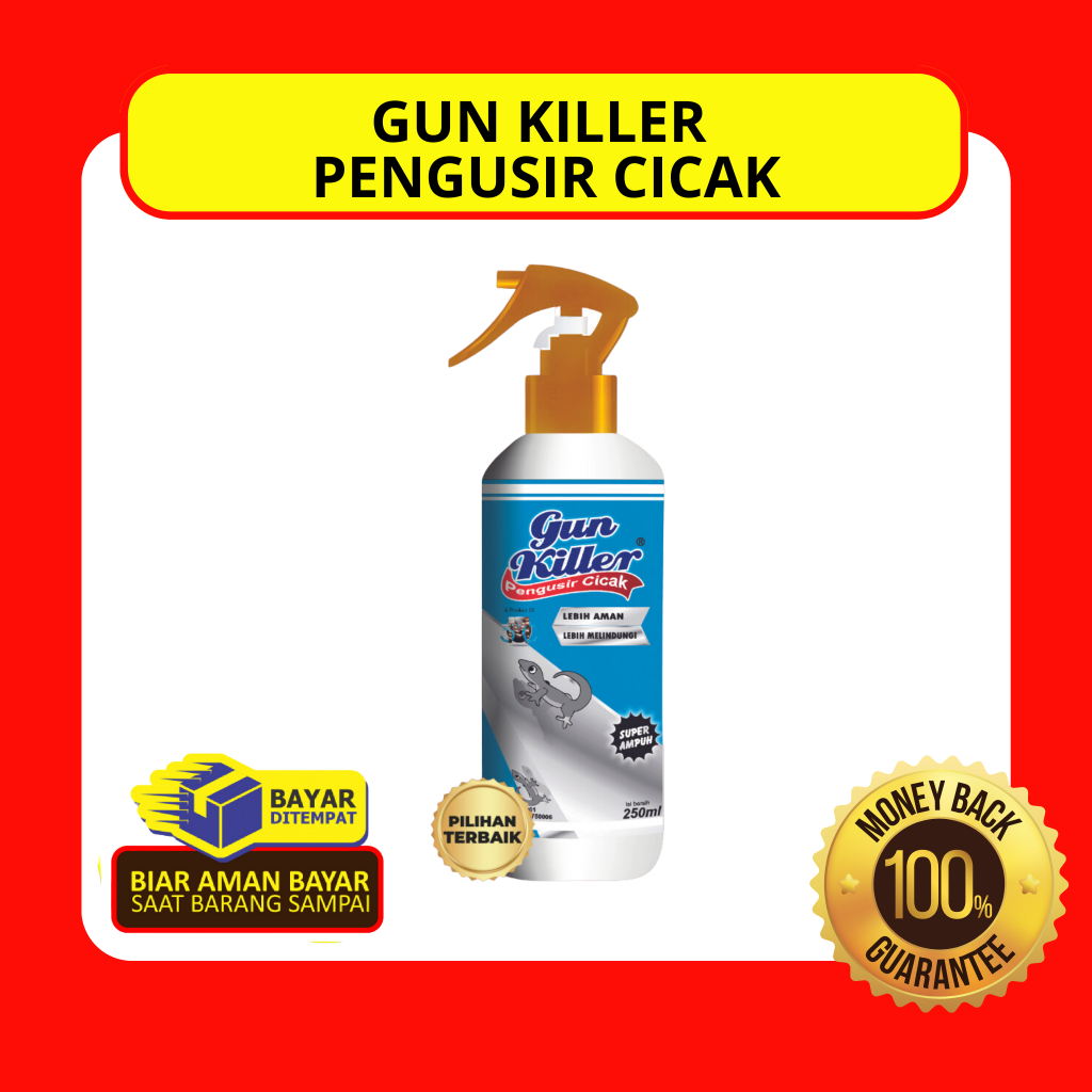 Jual Gun Killer Spray Racun Cicak Pembasmi Cicak 250 ml | Shopee Indonesia