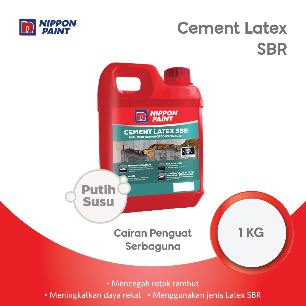 Jual NIPPON CEMENT LATEX SBR -1KG SET- CAIRAN PENGUAT SERBAGUNA | Shopee Indonesia