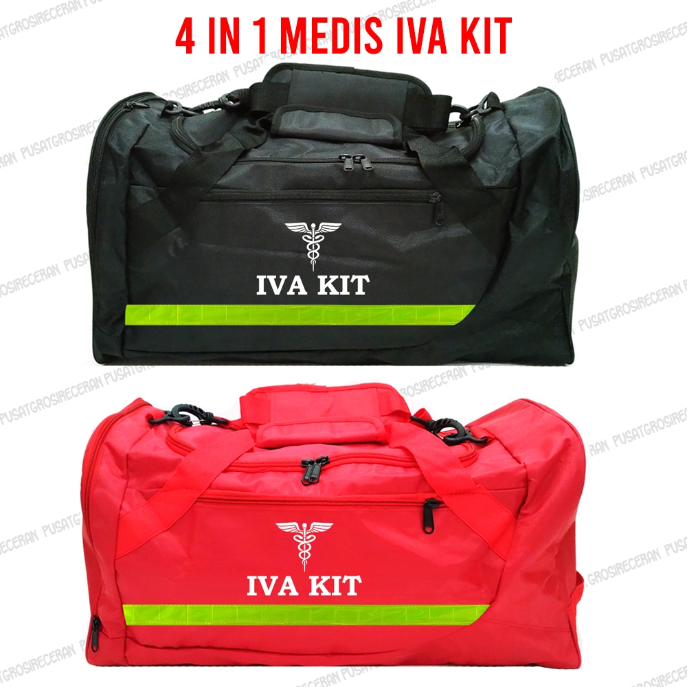 Jual 4IN1 IVA KIT Jumbo Medical Bag Travel Tas Medis P3K Ransel Jinjing ...