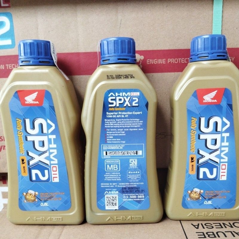 Jual oli spx 2 matic 800 mil 10W-30W 24 botol (dus) | Shopee Indonesia