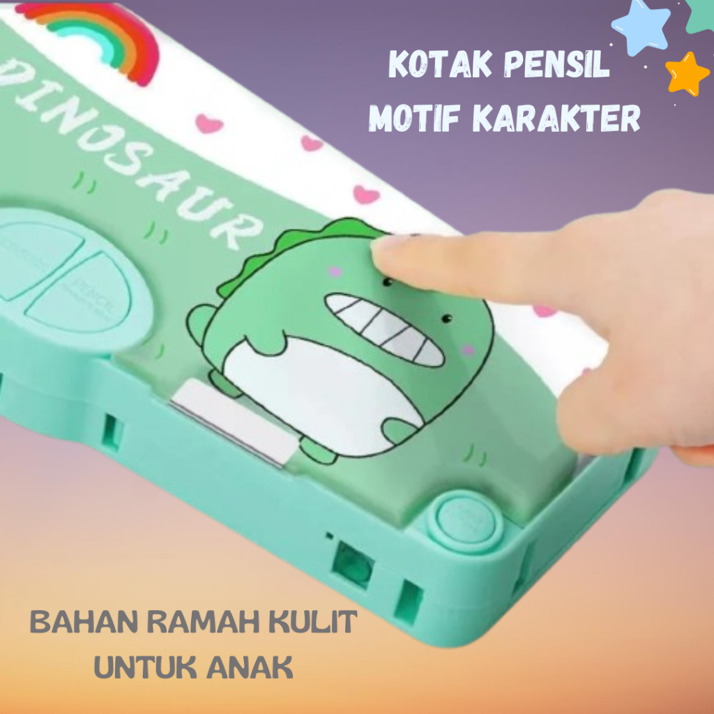 Jual Kotak Pensil Multifungsi Lengkap Peruncing Gunting Isolasi ...