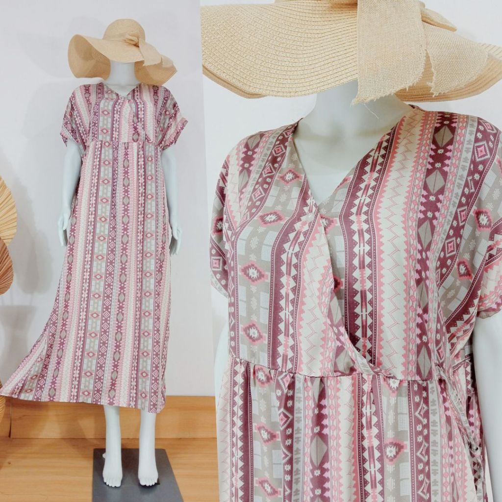 Jual Daster Kimono JUMBO LD140 & LD120 Bahan Rayon Premium / Daster ...