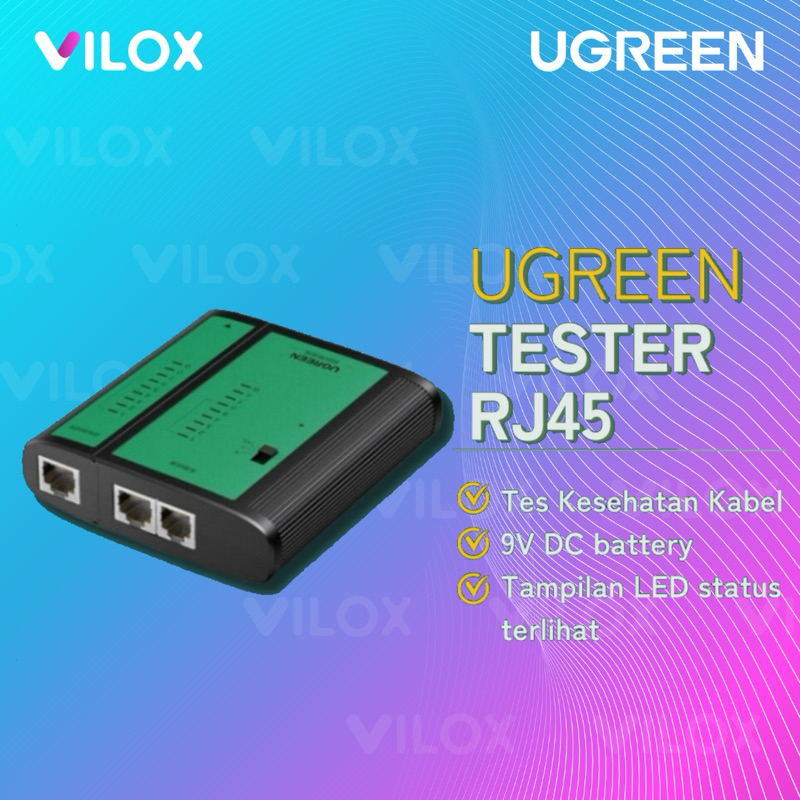 Jual ugreen lan tester alat penguji kabel ethernet telepon internet ...