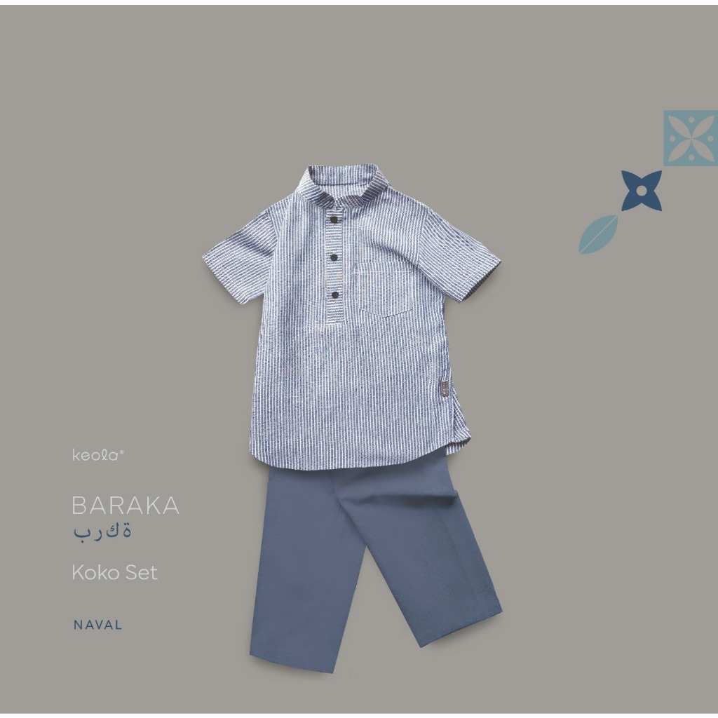 Jual Keola - Setelan Koko Baraka | Baju Koko Stripe Anak Ramadhan ...