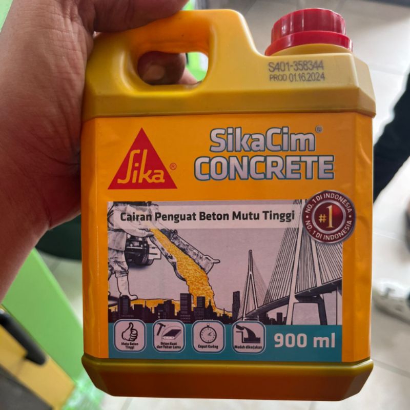 Jual SIKACIM CONCRETE ADDITIVE 900ML OBAT COR BETON CEPAT KERING | Shopee Indonesia