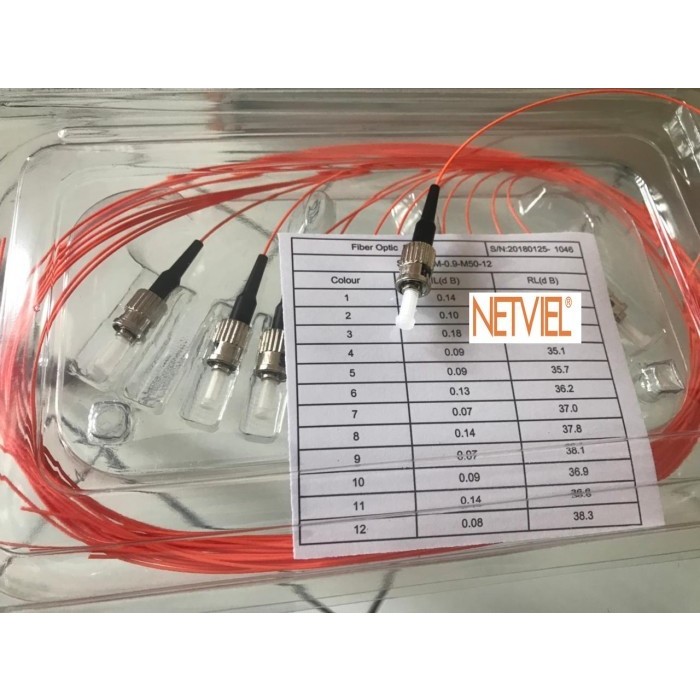 Jual Netviel Pigtail ST Simplex, Multimode OM2 50/125um, 1 meter (LSZH ...