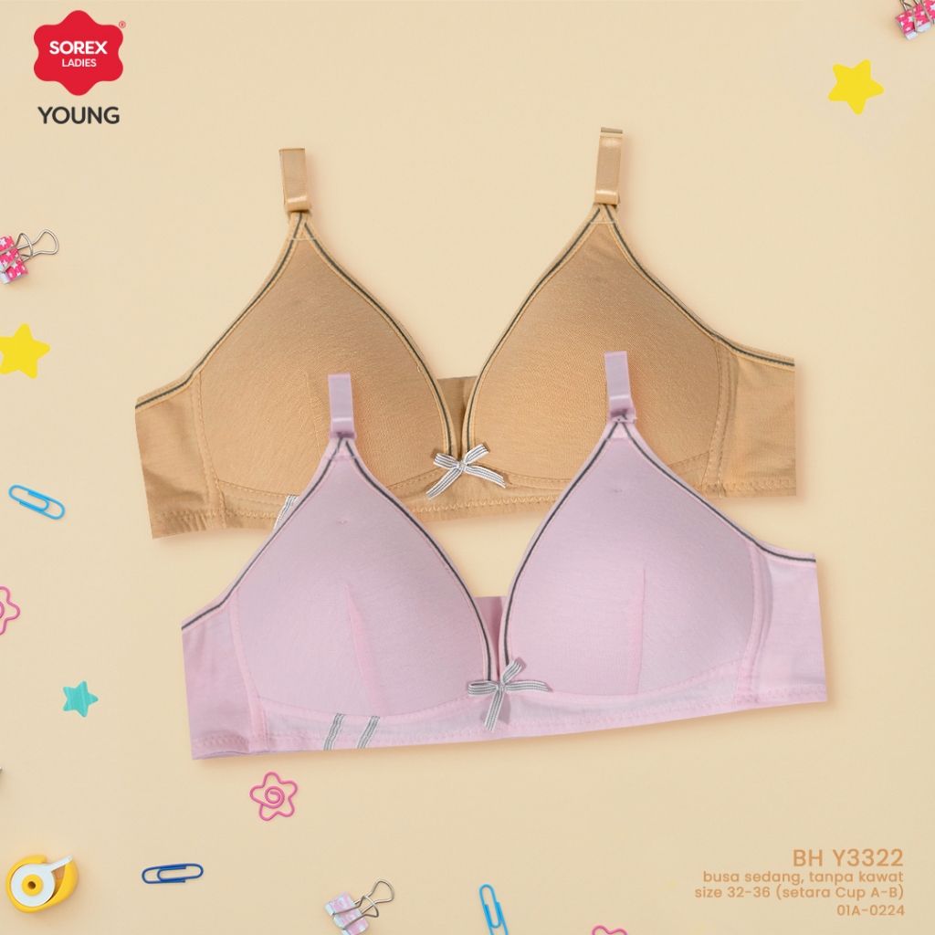 Jual 1 BRA REMAJA Y3322 - SOREX YOUNG - BH WANITA REMAJA CUP KECIL 32 ...
