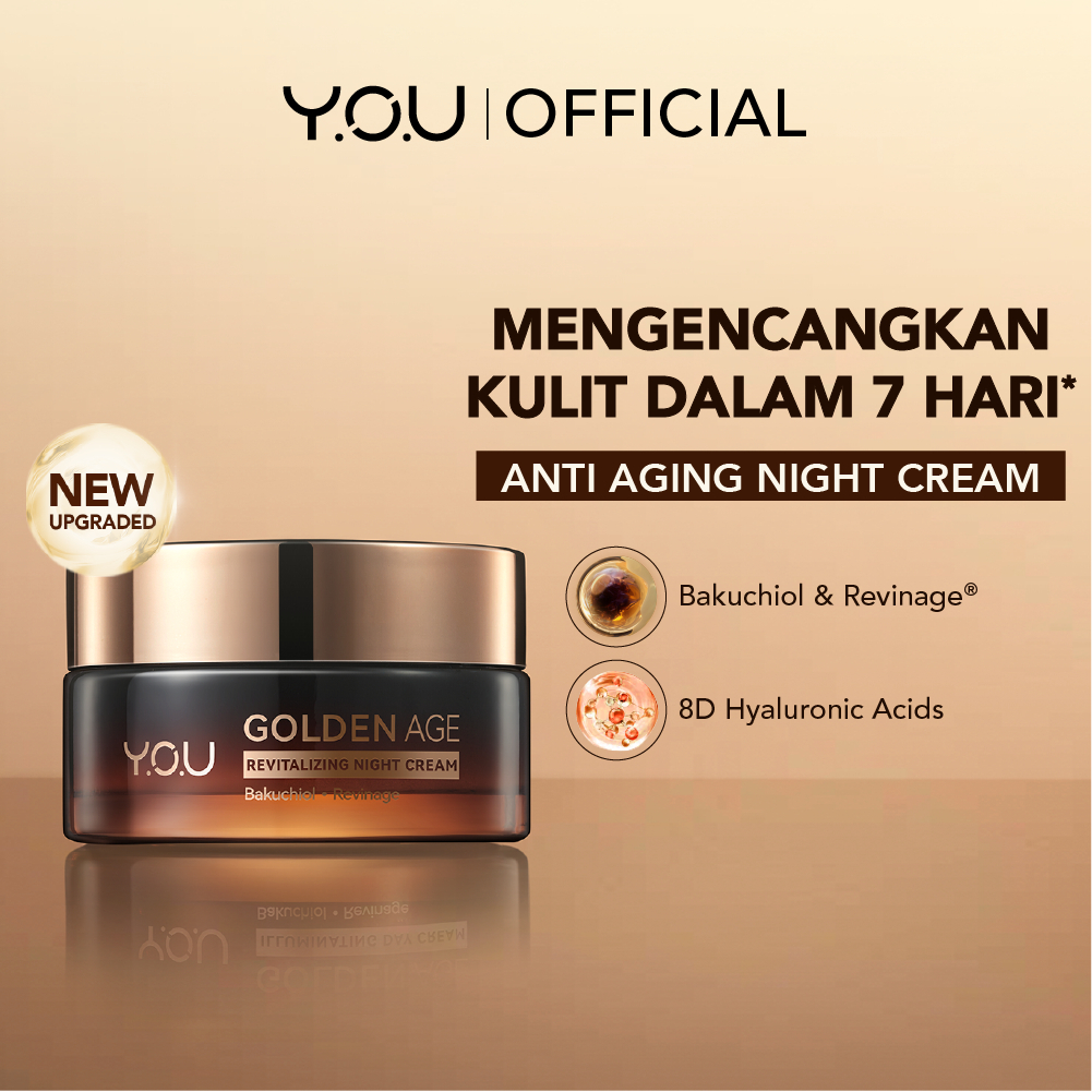 Jual NEW PACKAGING!!!YOU Golden Age Revitalizing Night Cream 30g ...