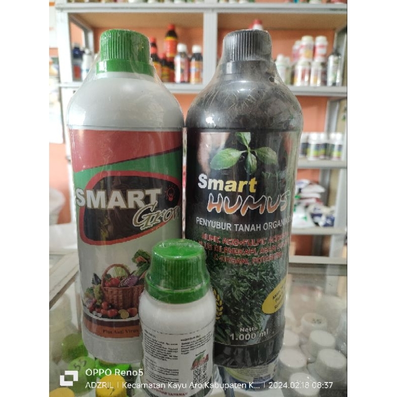 Jual Paket Murah 1 Botol Smart Humus, 1 Botol Smart Grow dan 1 Botol ...