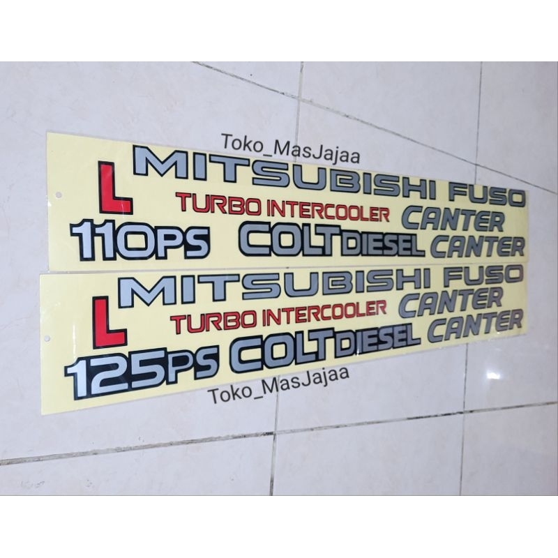 Jual Sticker stiker Mitsubishi Fuso Colt Diesel 125ps Fuso Colt Diesel ...