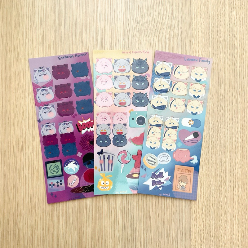 Jual Honkai Star Rail Sticker Sheet Vynil Glossy | HSR Stellaron Hunter ...