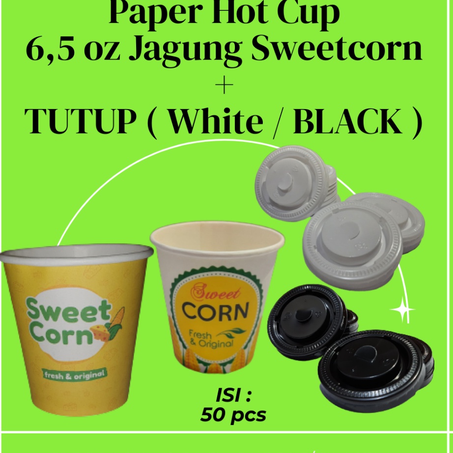 Jual Ekstra Paper Hot Cup Jasuke 65 oz 18 ml Tutup Putih isi 5 pcs ...