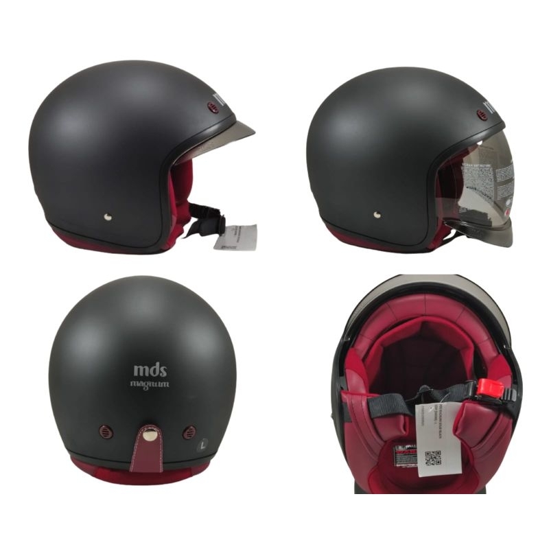 Jual HELM MDS MAGNUM RETRO SOLID ORIGINAL 100% ALL COLOUR | Shopee ...
