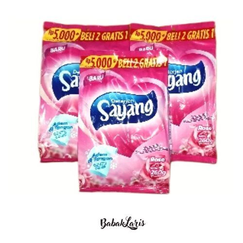 Jual Sayang Detergen Bubuk 5000 ( 260 gr ) | Shopee Indonesia