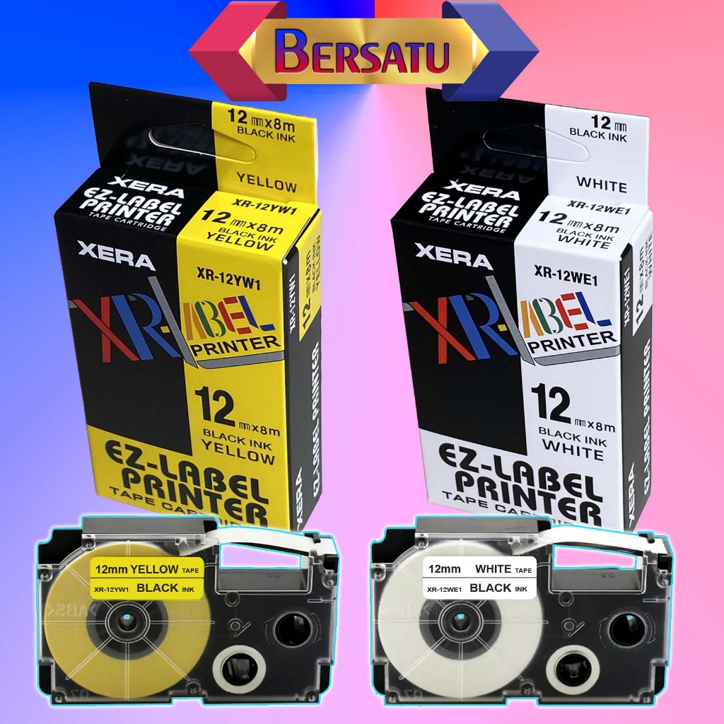 Jual Label EZ Tape Casio Pita Label It XR Cartridge Xera Original / Refil Catridge Tinta ...
