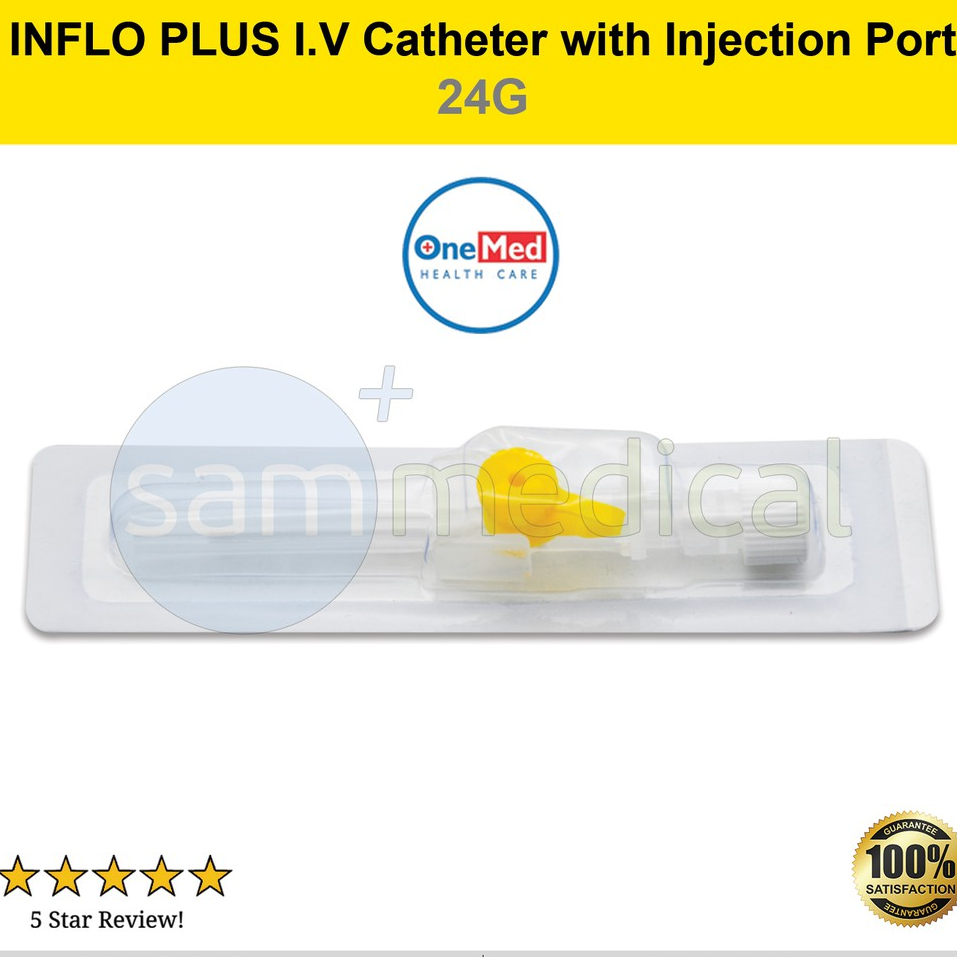 Jual One Med Inflo Plus I.V Catheter 24G | Shopee Indonesia