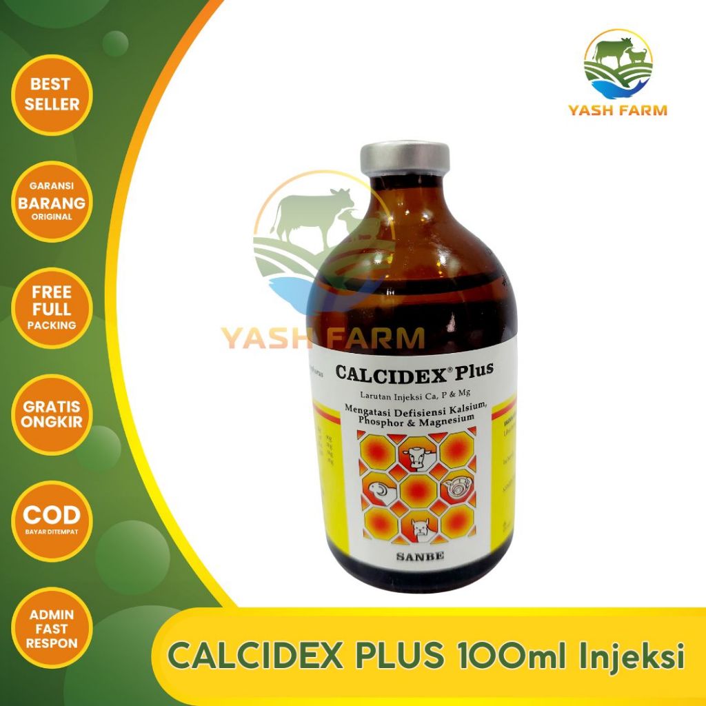 Jual CALCIDEX PLUS 100 ML - OBAT SAPI KAMBING LUMPUH DAN KEKURANGAN ...