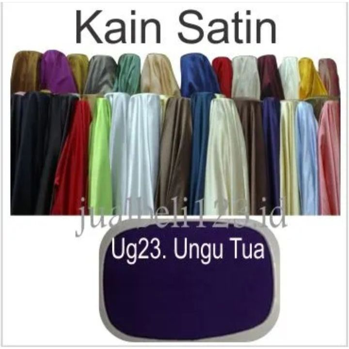 Jual KAIN SATIN PELES KAHATEX SATEN FURING 1 meter x 150 cm Kain ...