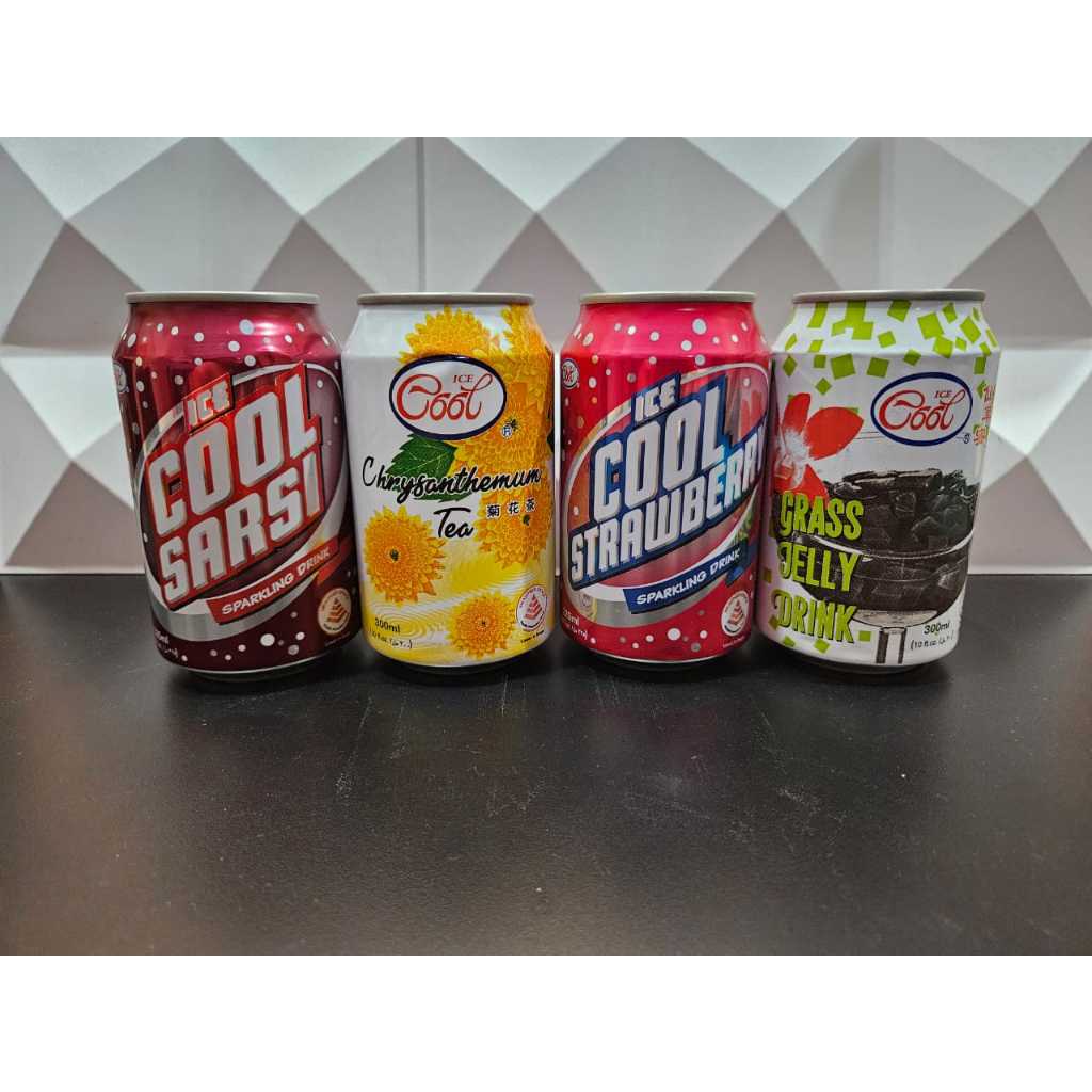 Jual Minuman Ice Cool Teh Bunga / Cincau / Walet / Kundur 300 ml isi 24 ...
