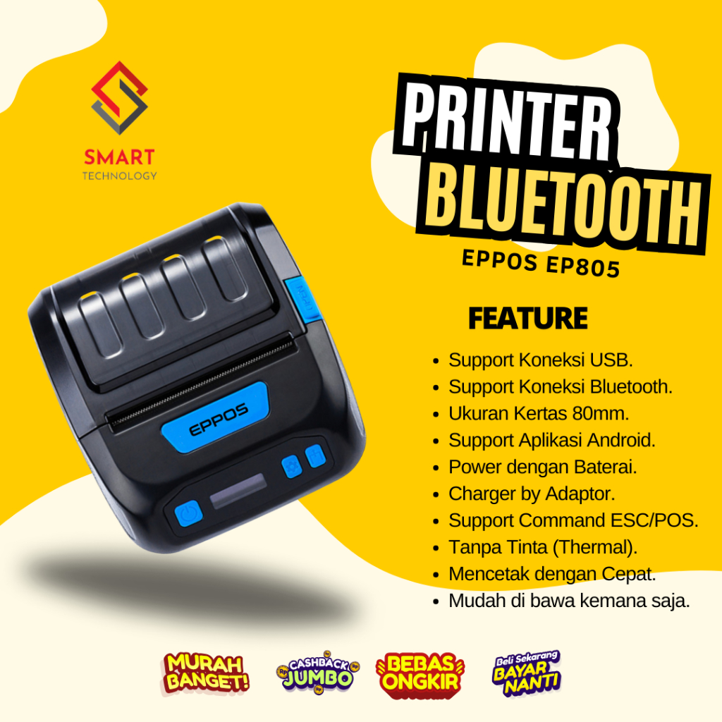 Jual Printer Barcode Thermal EPPOS EP805 [Dual Mode] | Shopee Indonesia