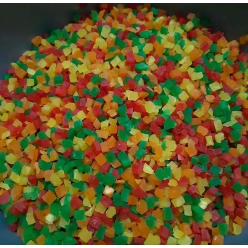 Jual sukade warna warni cap apple repack 250gr | Shopee Indonesia