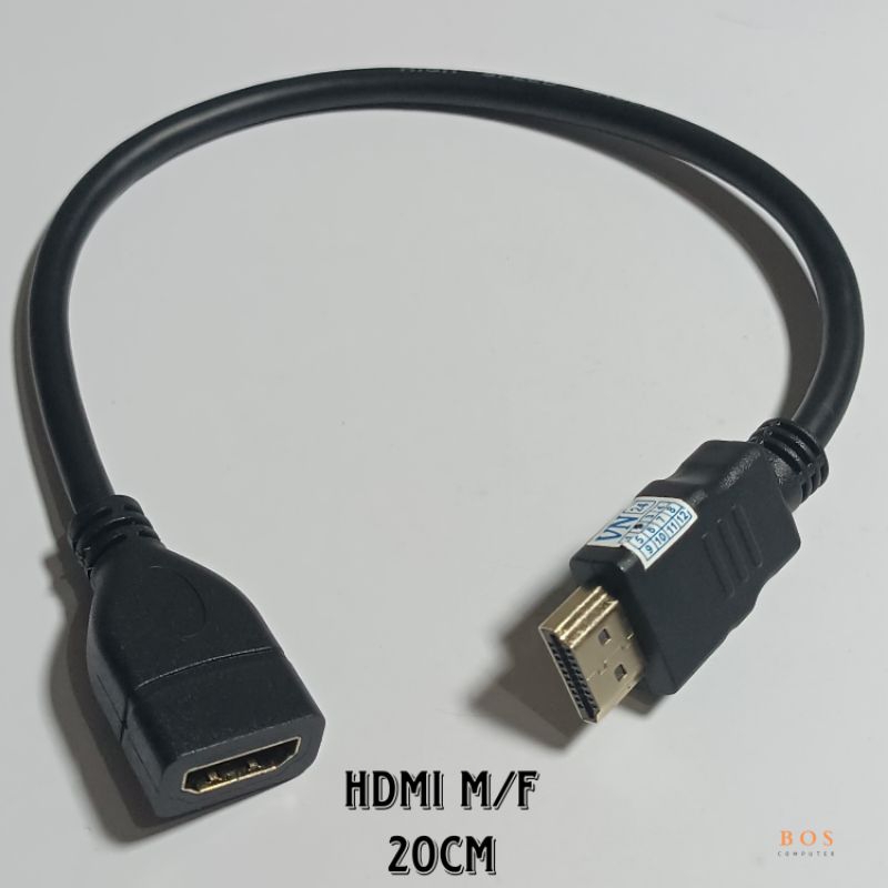 Jual KABEL HDMI MALE TO FEMALE 20CM / PERPANJANGAN HDMI / HDMI ...