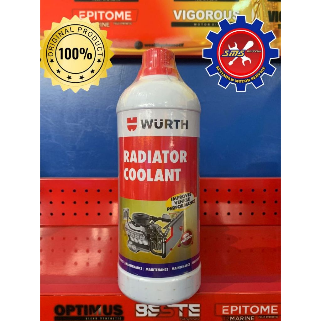 Jual RADIATOR COOLANT WURTH 1 LITER BIRU HIJAU MERAH 100% ORIGINAL ...