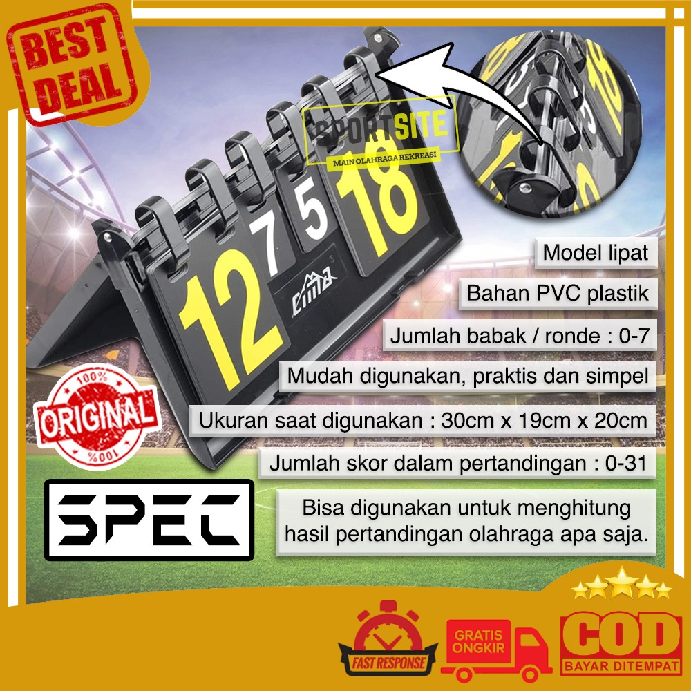Jual Score Board Portable Papan Skor Angka Cima Alat Pertandingan ...