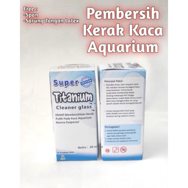 Jual Cairan Pembersih kaca kerak kaca & akrilik aquarium Titanium ...