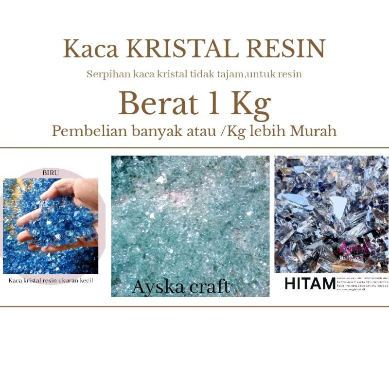 Jual 1 KG KACA KRISTAL RESIN/topping resin | Shopee Indonesia