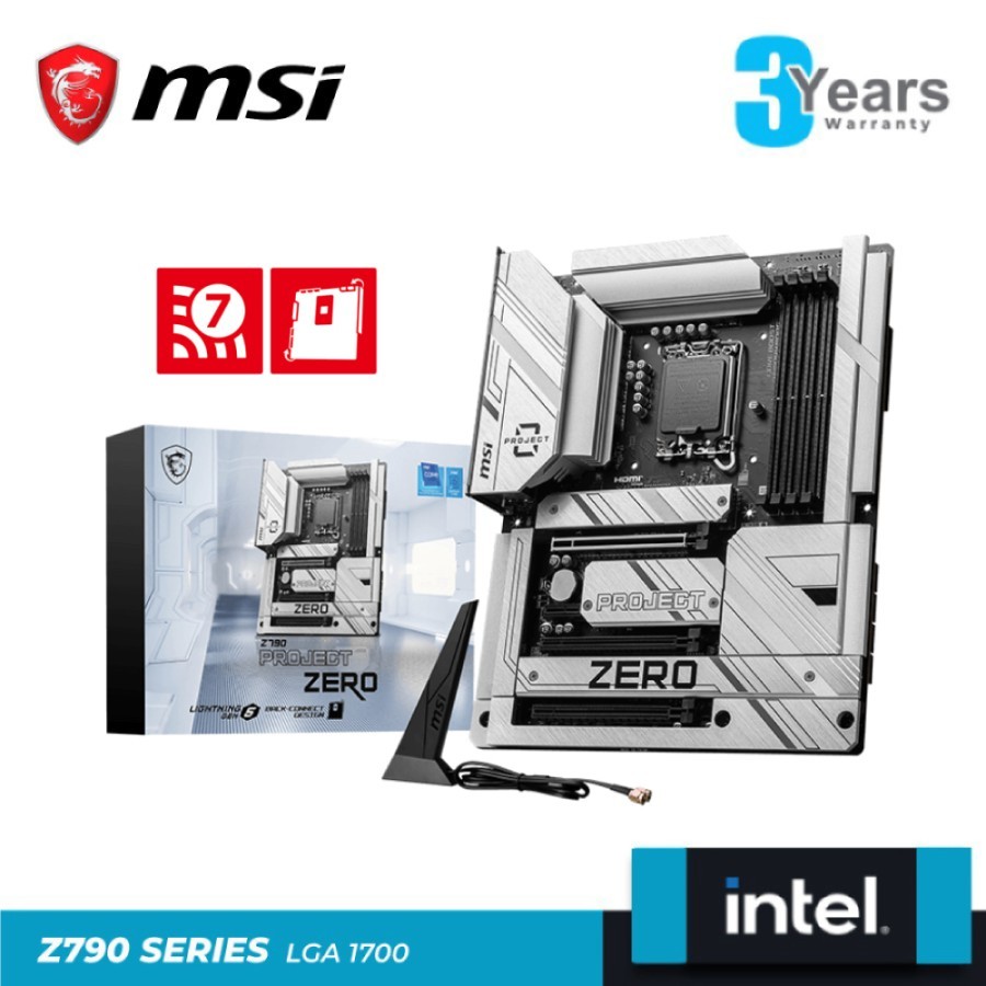 Jual Motherboard MSI Z790 PROJECT ZERO (Intel LGA 1700, Support Gen 14 ...
