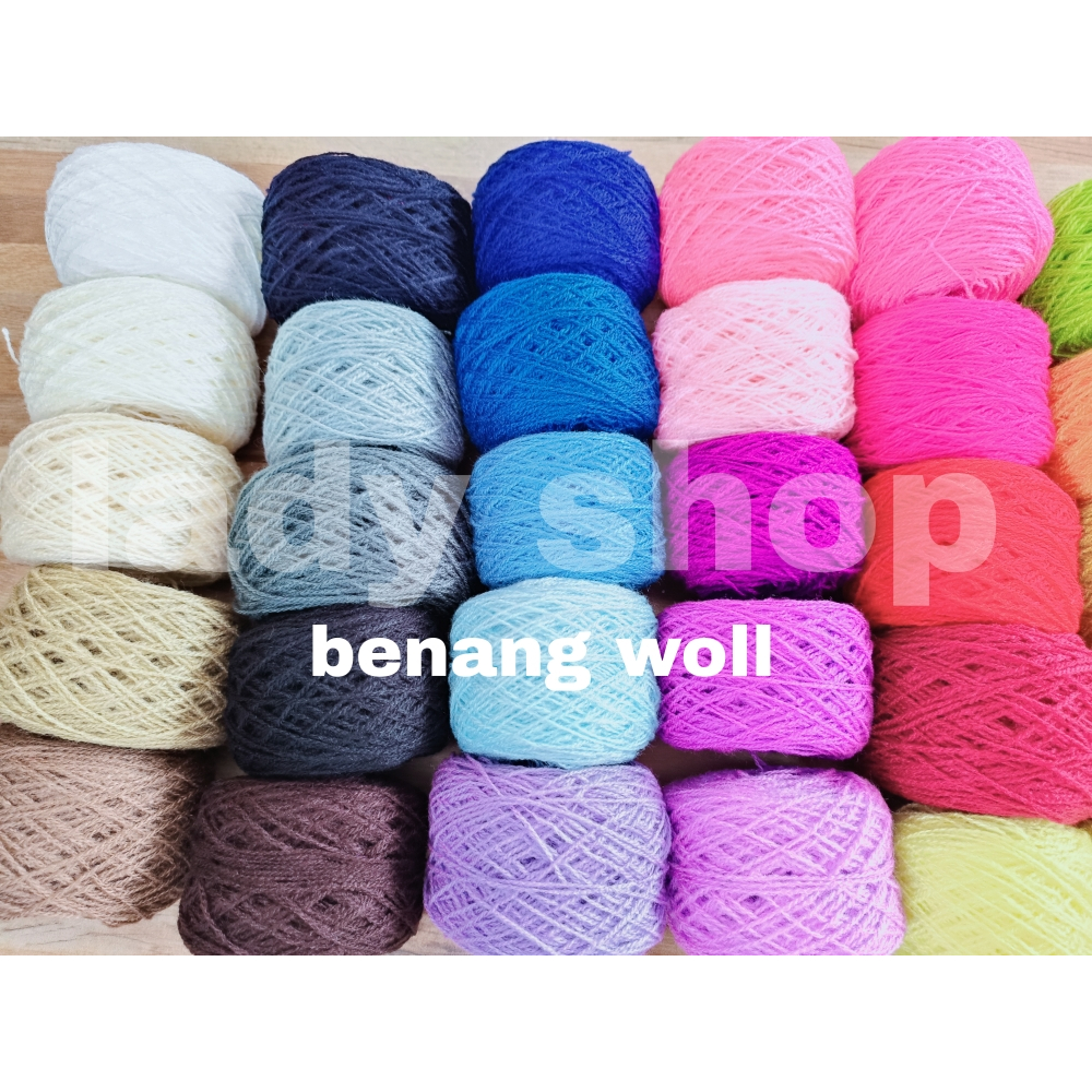 Jual Benang Woll Siet Rajut Warna Warni 25 Gram | Shopee Indonesia