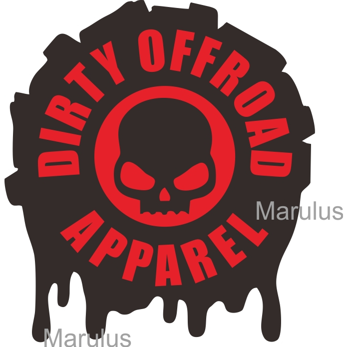 Jual Stiker Dirty Off Road Apparel Sticker Taft 4x4 Jimny CRV Fortuner ...