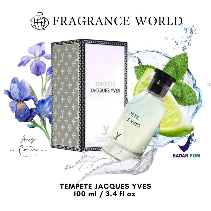 Jual Fragrance World Tempete Jacques Yves for Unisex EDP 100ml | Shopee ...