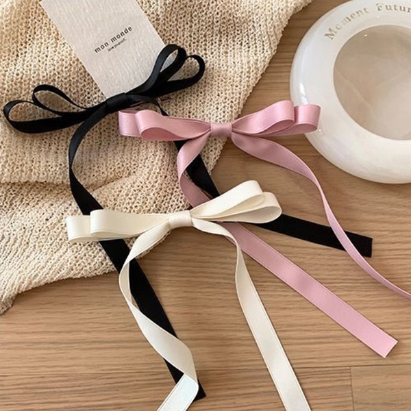 Jual jepit rambut pita simpel bow ribbon hairclip jje096(3G2) | Shopee ...
