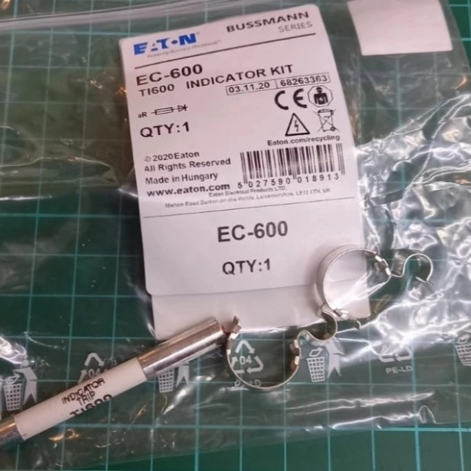 Jual Eaton Bussmann EC-600 TI 600Trip Indicator For ET, EET, FE, FEE Fuse Eaton Bussmann EC-600 ...