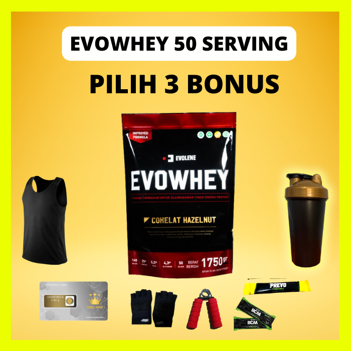 Jual EVO WHEY 50 SERVING / 1,75 KG EVOLENE BPOM EVOWHEY EVOLEN EVOLINE ...
