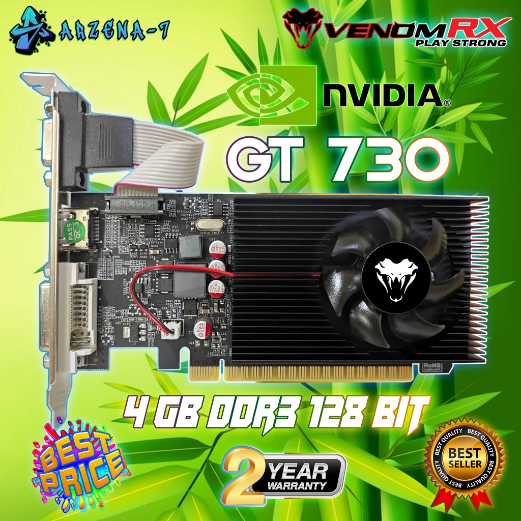 Jual Vga Nvidia VenomRx Gt 730 4Gb 128Bit Ddr3 | Shopee Indonesia