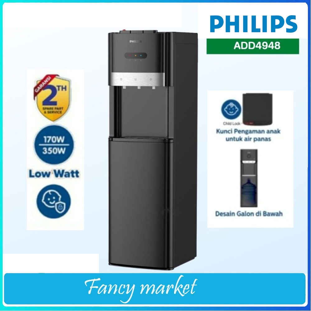Jual DISPENSER PHILIPS GALON BAWAH ADD 4948 3 KRAN PANAS DINGIN NORMAL ...