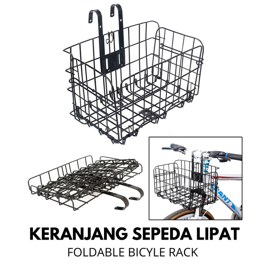 Jual KERANJANG SEPEDA LIPAT FOLDABLE BICYCLE RACK DEPAN BELAKANG MTB ...