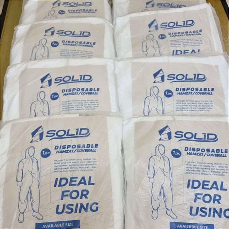 Jual Baju APD Hazmat SOLID Anti Virus Hazmat Suit Disposable | Shopee ...