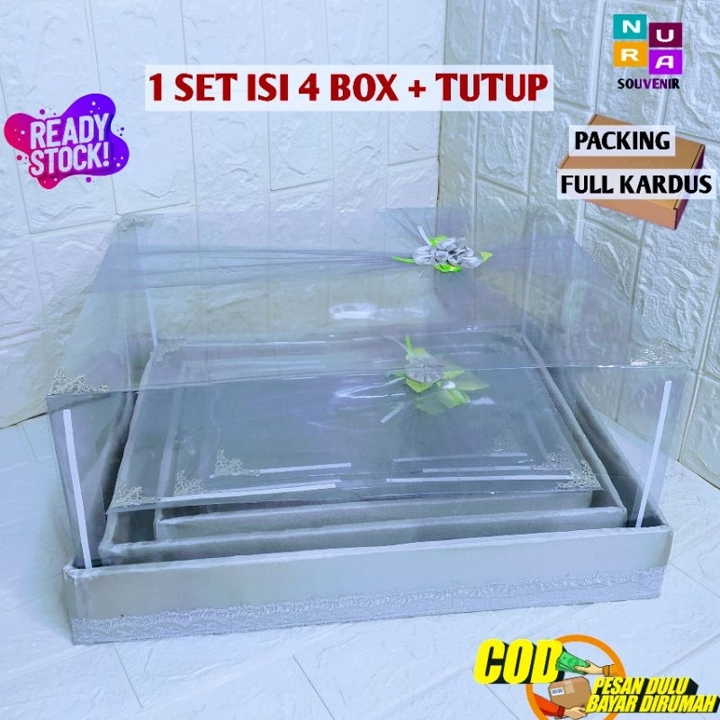 Jual Kotak Seserahan Pernikahan Satu Set Box Mika Hantaran Lengkap ...