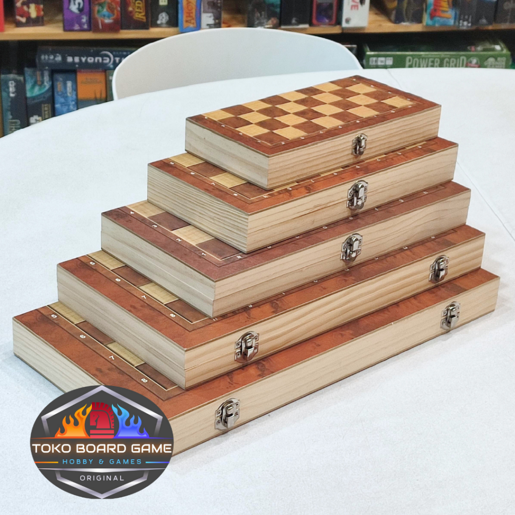 Jual 3 in 1 Chess Checkers BackGammon - Board Game - Papan Catur ...