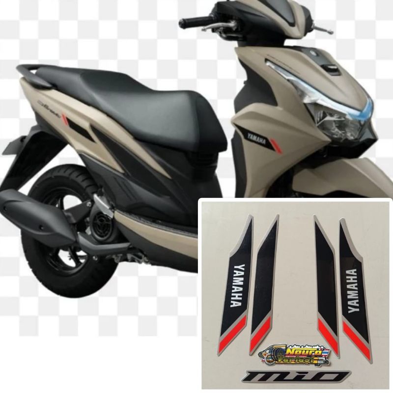Jual striping Yamaha Mio gravis silver 2023 2024 stiker list body ...